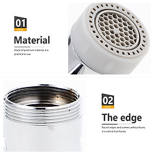 DOITOOL 1080° Swivel Faucet Extender for Bathroom Sink, 2 Water Outlet Modes 1080° Rotatable Faucet Aerator 360° Swivel Faucet Attachment Kitchen Bathroom Faucet Extender Rotating Tap Aerator