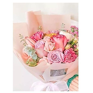 Corkwaw 24 Counts Color Flower Wrapping Paper,Waterproof Bouquet Wrapping Paper Used for DIY Crafts, Gift Packaging, Flower Shop Bouquet Packaging