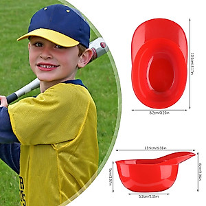 HFEHSKJ 18Pcs Baseball Helmet Ice Cream Bowls, 8oz Baseball Cap Bowls Mini Snack Bowl, Reusable Dessert Bowls for Birthday Party Games