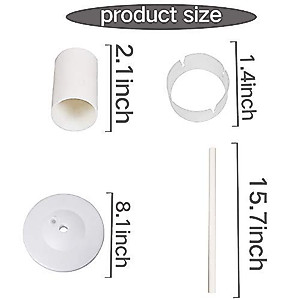 2 Sets Thicken Adjustable Balloon Column Stand Kit Base and Pole Balloon Tower Decorations for Baby Shower Graduation Birthday Wedding Party