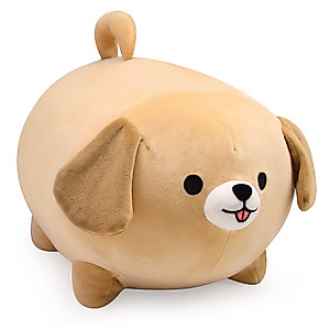JIAJEGTGT Dog Plush Pillow, 15Inch Cute Big Dogs Stuffed Animal Toys, Soft Giant Sleeping Pillows, Dog Plushies Doll Toy Gift for Kids Girlfriend