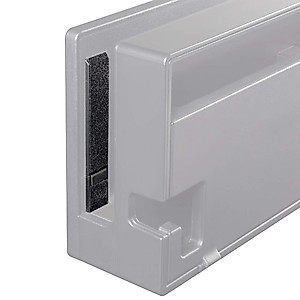 eXtremeRate Fixing Anti-Scratch Skin Sticker Set for Nintendo Switch Dock Scratch Screen Problem - Black