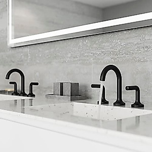 Pfister Zeelan Bathroom Sink Faucet, 8-Inch Widespread, 2-Handle, 3-Hole, Matte Black Finish, LF049ZLB