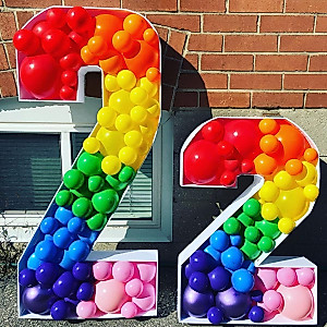 5 Inch Balloons Assorted Colors 105 Pieces, JOGAMS Rainbow Balloons Party Balloons for Birthday Party Wedding Baby Shower Picnic Festival Anniversary Decorations