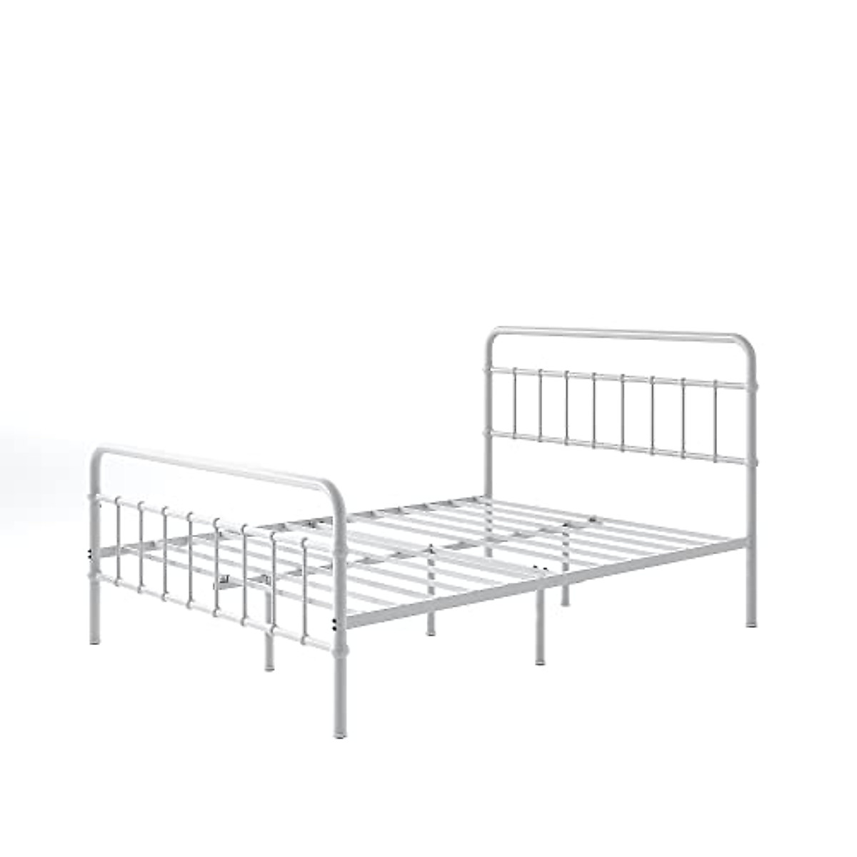 ZINUS Florence Metal Platform Bed Frame / Mattress Foundation / No Box Spring Needed / Easy Assembly, White, Full