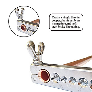 Wostore Flaring Swage Tool Kit for Copper Plastic Aluminum Pipe with Tubing Cutter & Ratchet Wrench