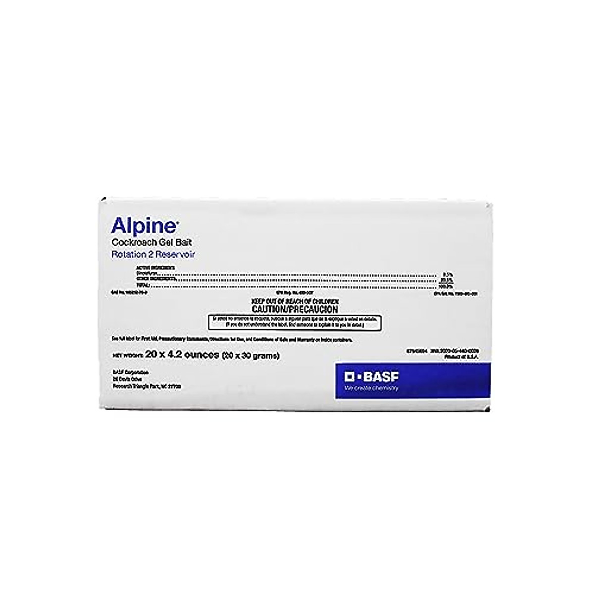 BASF - 791900 - Alpine Rotation 2 - Cockroach Gel Bait - 1 Box (4x30 Gram) Syringes, 1.05 Ounce (Pack of 4)