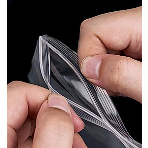 Small Plastic Bags, Mini Tiny Bags, Thick, Clear, 8mil(two sides), 2"×2.4", 150PCS, Jewelry Bags, Pill Pouch, Food Storage Bags, Earring Bags, Plastic Packaging Bags, Grocery Bags