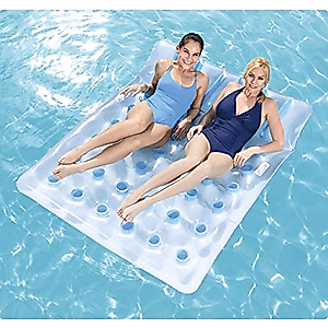 Gcxzb Swimming Ring Beach Water Inflatable Loungers Floating Row, Swimming Pool Float Inflatable Toy Adult & Child Floating Bed Water Recreation Chair
