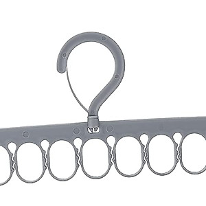 Colcolo Clothing Hanger Clothes Drying Rack Drying Hanger Closet Storage Organization for Pants, Gray