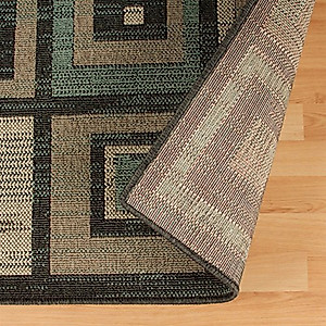 SUPERIOR 4x6RUG Colburn Geometric Indoor/Outdoor Rug, 4' x 6'