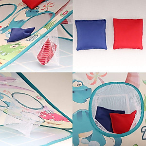 Yuham Gifts for 3 4 5 6 7 8 Year Old Boys Outdoor Toys for Kids Ages 4-8 Outside Kids Cornhole Game Set Bean Bag Toss Birthday Games for 2-4 3-5 4-5 4-8