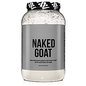 Naked Goat - 100% Pasture Fed Goat Whey Protein Powder from Small-Herd Wisconsin Dairies, 2lb Bulk, GMO Free, Soy Free. Easy to Digest - All Natural - 23 Grams of Protein - 30 Servings