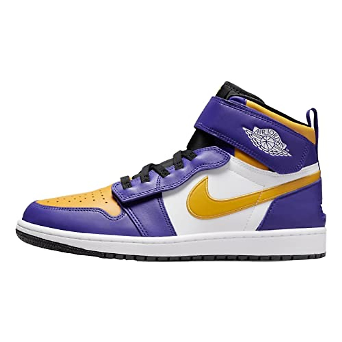 Nike Men's Air Jordan 1 Hi Flyease Sneakers, Dark Concord/Taxi-White-Black, 11