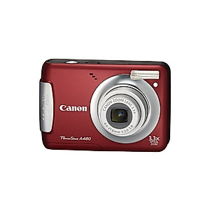 Canon PowerShot A480 10 MP Digital Camera with 3.3x Optical Zoom and 2.5-inch LCD (Deep Red)