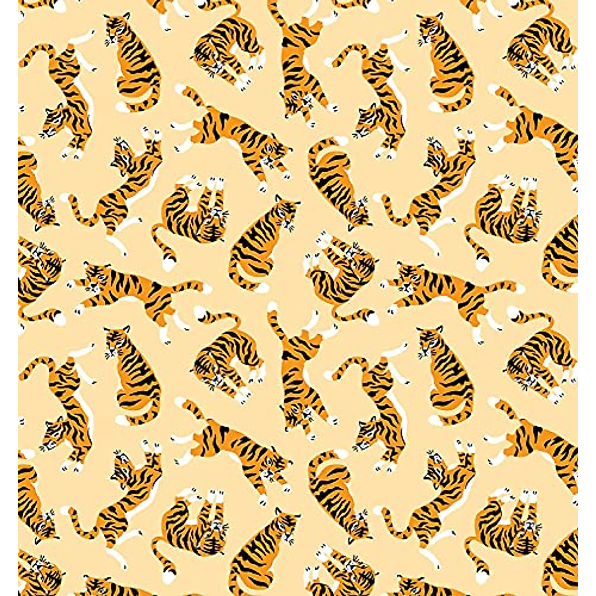 Stesha Party Tiger Wrapping Paper Funny Present Gift Wrap Folded Flat 30 x 20 Inch, 3 Sheets