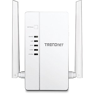 TRENDnet Wi-Fi Everywhere Powerline 1200 AV2 AC1200 Wireless Access Point, Expand Your Wireless Coverage, Built-in Concurrent Dual-Band, 3 x Gigabit Ports, MIMO, Beamforming, White, TPL-430AP