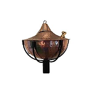 Dagan Tiki-SSC Stainless Steel with Hammered Real Copper Torch Bowl