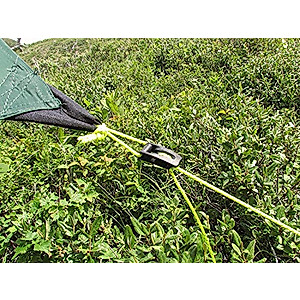 LITEOUTDOORS Ultralight Tent Stake Kit - 8 Aluminum Tent Pegs, 60' Reflective Guy Line, 8 Cord Tensioners - for Backpacking, Hiking, Camping