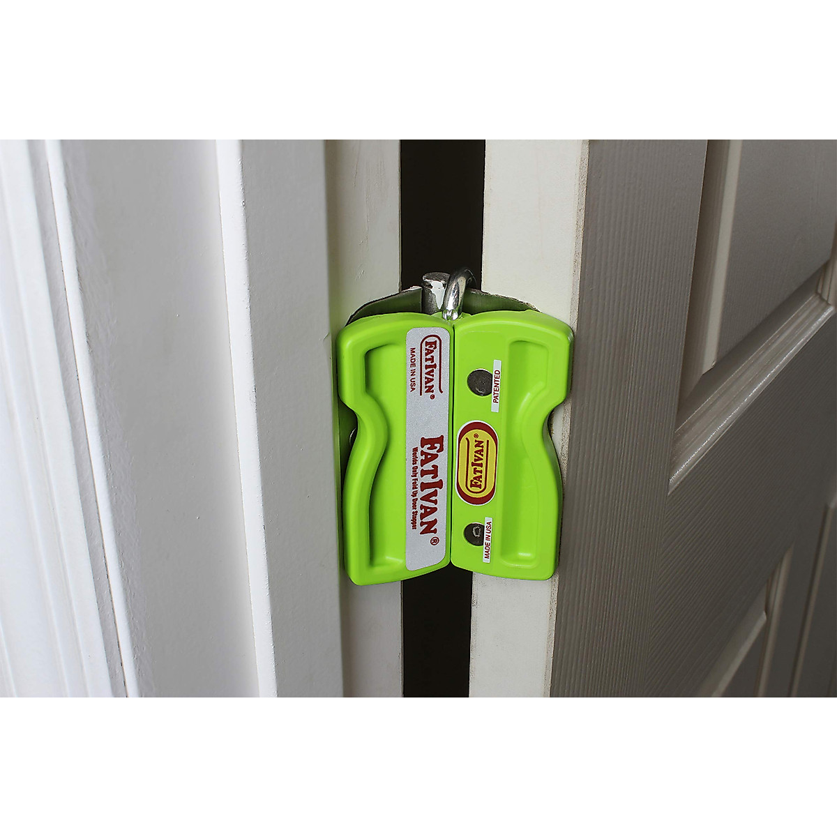 The Original Fat Ivan Fold Up Doorstop Wedge with Magnet (Green)