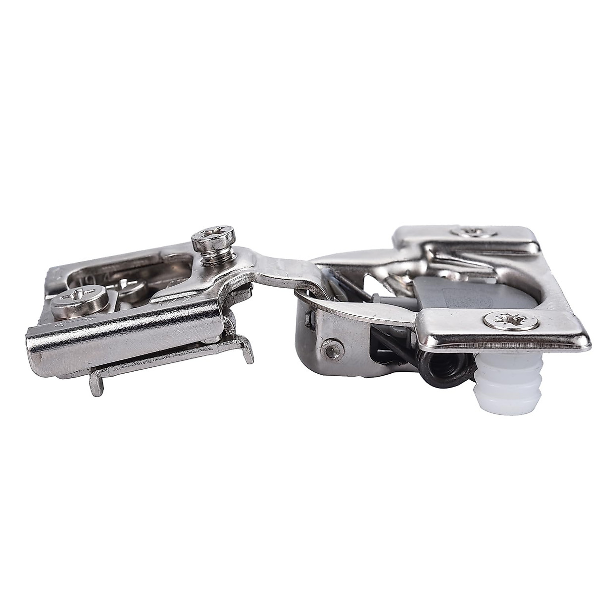 Luokim 4 Pack 1/2 inch Overlay Soft Closing Face Frame Cabinet Hinges for Kitchen Cabinet Hinges Stainless Steel Concealed Hinge Self Closing