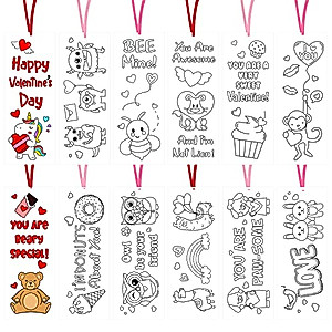 Haooryx 75PCS Color Your Own Bookmarks Kids Creative DIY Coloring Blank Bookmarks Teachers Students Reading Enthusiasts Paint Bookmarks School Paper Art Craft Gift Supplies