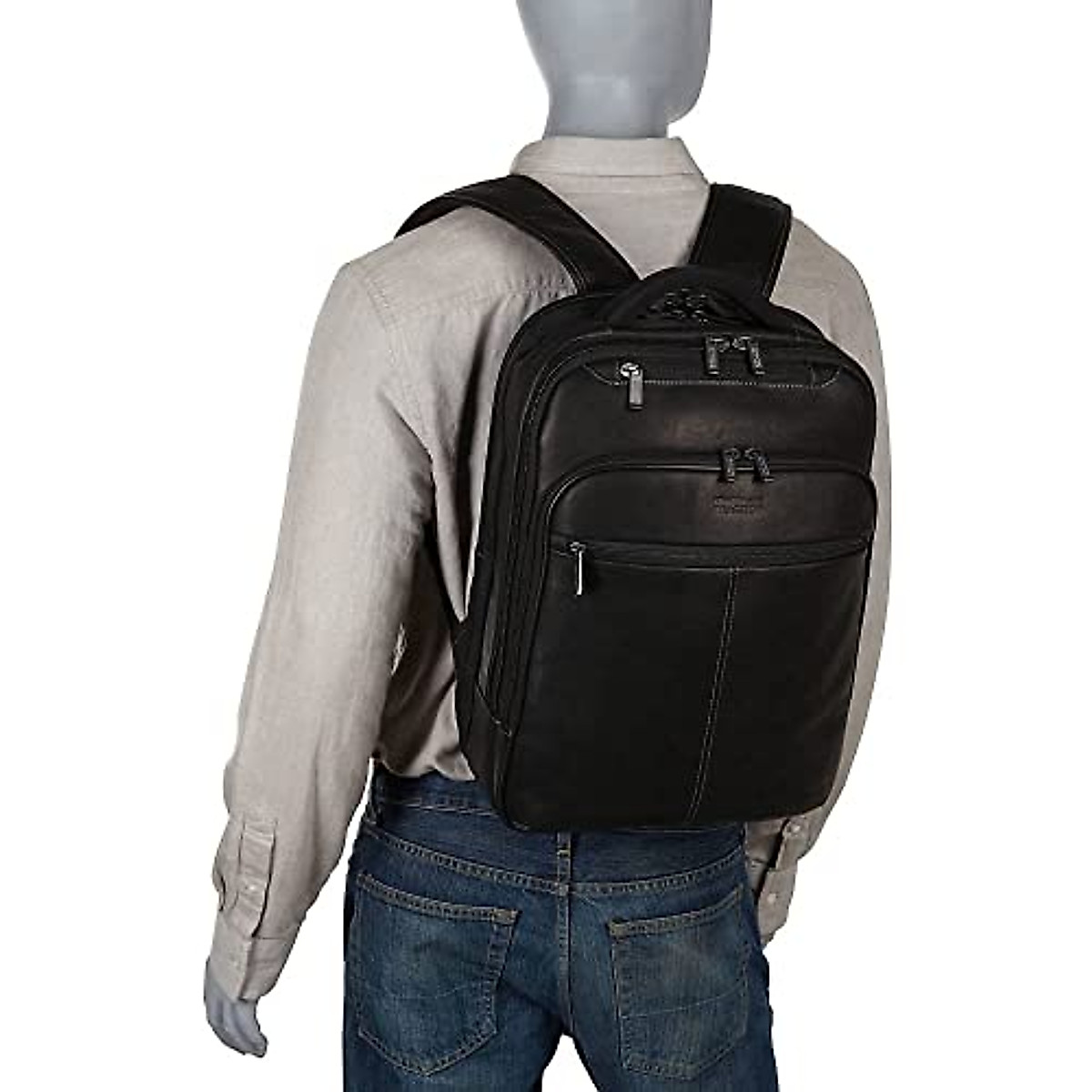 Kenneth Cole Reaction Tablet Shoulder Messenger Bag Colombian Leather, Brown