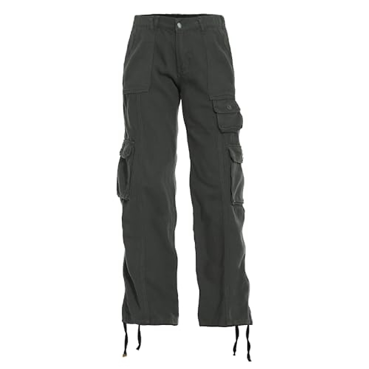 Women's Hiking Cargo Pants Joggers Cotton Casual Military Army Combat Work Pants with 7 Pocket,Steel Gray L