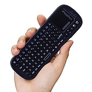 iPazzPort 2.4G Mini Wireless Keyboard with Touchpad Mouse Combo, Lightweight Portable Keyboard Controller, Compatible with Android TV Box/PC/Tablets/PS4/Raspberry Pi 3/HTPC KP-810-19S