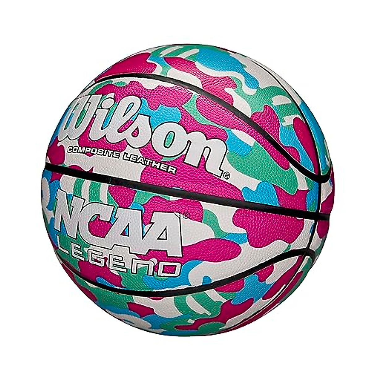 WILSON NCAA Legend Indoor/Outdoor Basketball - Pink Camo, Size 5-27.5"