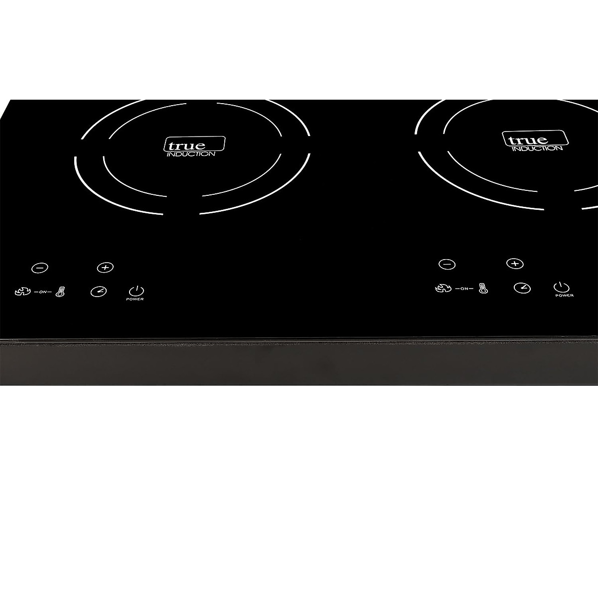 True Induction TI-2B Built-in Double Burner Induction Glass Cook-Top 120V Black