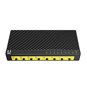 Netis ST3108GS 8 Port 10/100/1000Mbps Fast Gigabit Desktop Switch | Plug-and-Play and Effective Power Saving Technology Support Auto MDI/MDIX Function