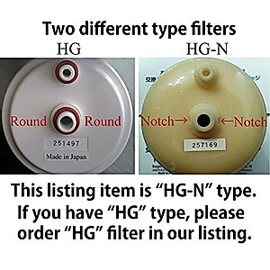 Japan Made HG-N Type Premium Grade Lead Removal Compatible Alkaline Water Filter (Not Compatible with Original HG Type Model Sold Before 2010)
