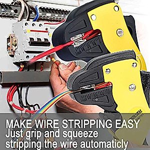 DOWELL Wire Stripping Tool Wire Stripper Cutter 14-24AWG for Flat Ribbon Cable Wire Electrical Automotive Repair HY040701N