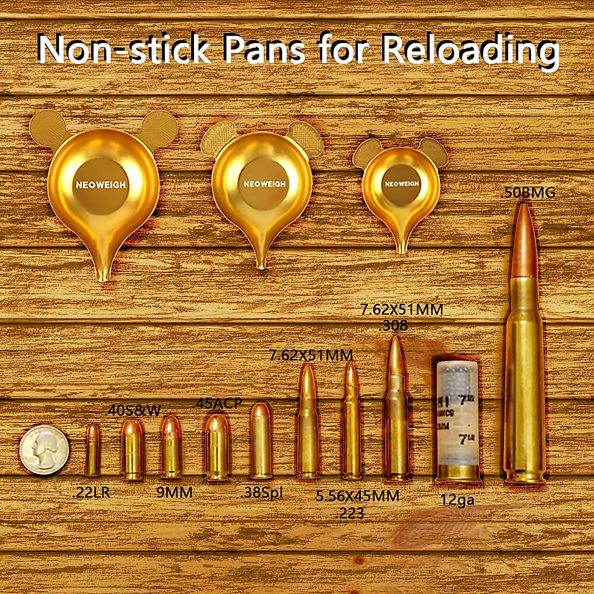 NEOWEIGH Powder Pans for Reloading, Scale Pan, Narrow Spout, Aluminum Pan Use with Scale, Powder & Liquid Measuring Tray, Pan for Powder Dispenser, Weighing Dishes, Metal Weigh Boats (Pack of 3)