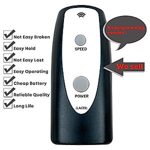 Replacement Remote Control for Lasko 2033665C 2033665D 2033665 2033665A 2648 2648C H20650 H20660 H20685 S18601 S18605 S18670 S18355 S18440 1888 1889 S18300 655650 Pedestal Upright Fan