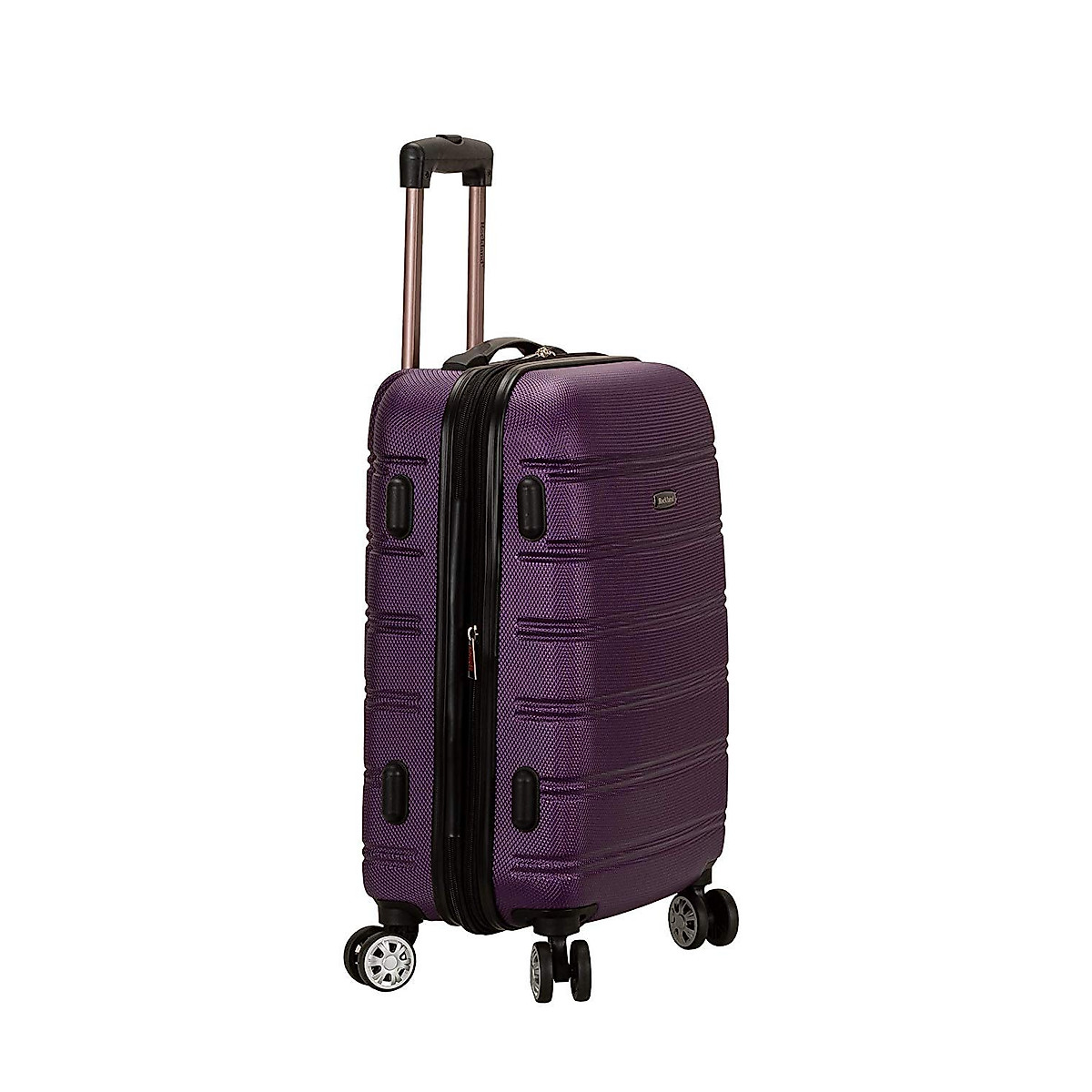 Rockland Melbourne Hardside Expandable Spinner Wheel Luggage, Purple, Carry-On 20 inches
