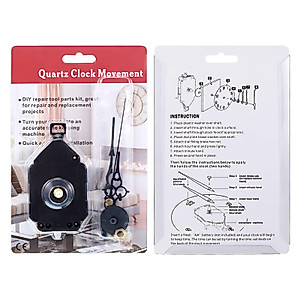 Hicarer Pendulum Clock Movement Quartz DIY Movement Kits Replacement Pendulum Clock Movement Mechanism (Shaft Length 0.9 Inch)