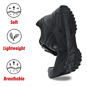 DVTENI Unisex-Child Black Boys Girls Shoes Antiskid Tennis Sneakers Outdoor Casual Kids Shoes Running Shoes(Toddler/Little Kid/Big Kid)