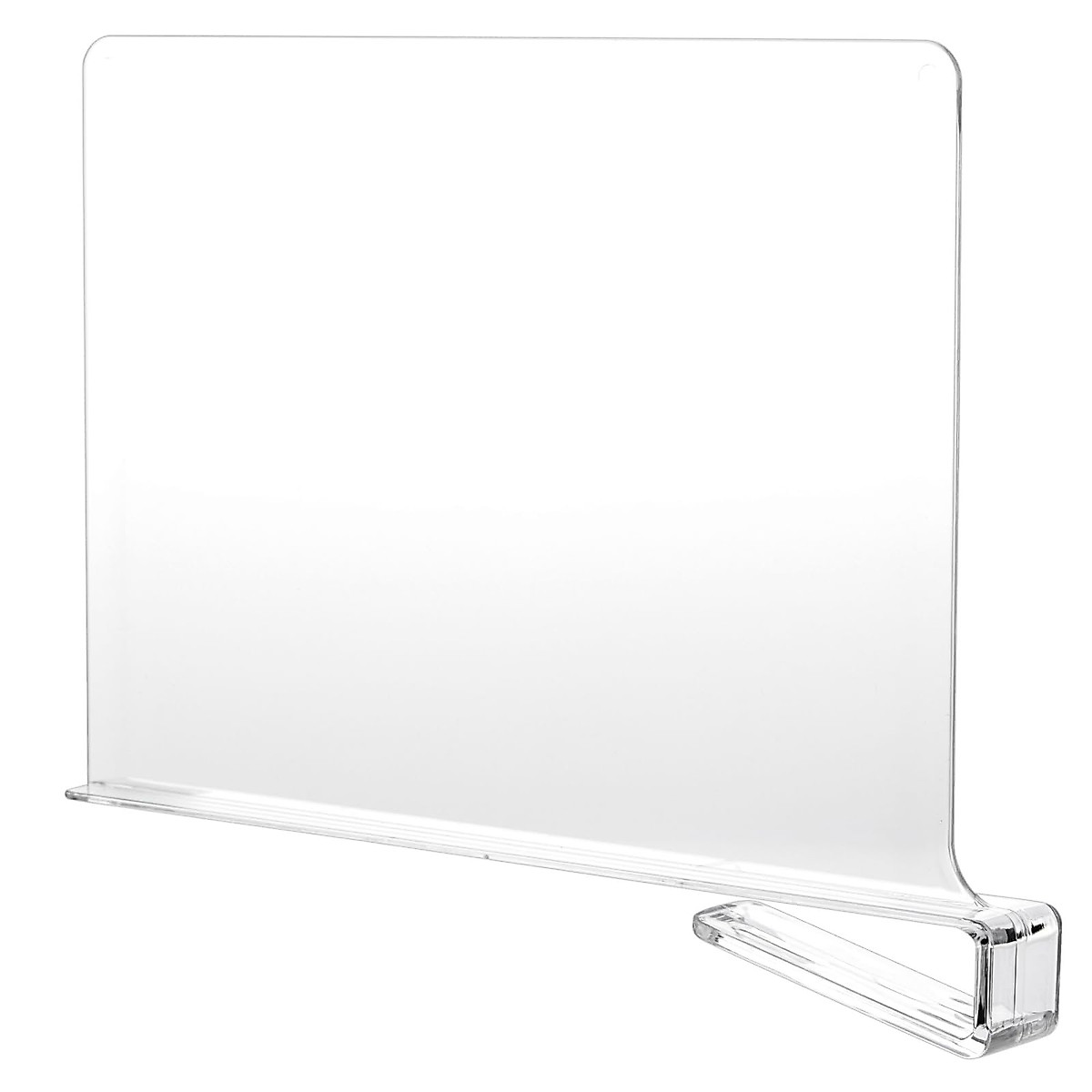 Juvale 6 Pack Clear Shelf Dividers for Closet Organization, Clothes Dividers for Shelves (8.25 x 11 in)