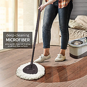 2 Pack Mop Replacement Head Mop Refills EasyWring Spin Mop Refills Mop Head Replacement