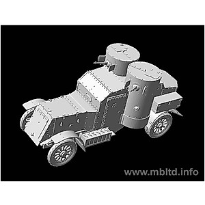 Master Box MB72008 1/72 British Austin Mk.4 Armored Car with Hotchkiss Machine Gun Plastic Model