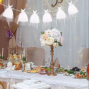 Bridal Shower Banner - Core Decorations for Bride and Groom, Bridal Wedding Dress Banner, Bride to Be Chair Decoration for Engagement Party Supplies