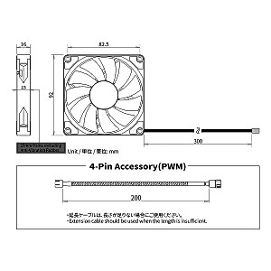 Scythe Kaze Flex 92mm Slim Fan, PWM 300-2500RPM