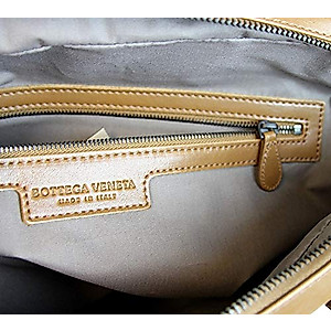 Bottega Veneta Women's Brown Leather Woven Dome Boston Bag