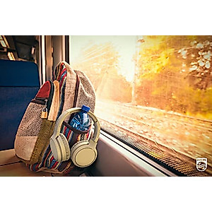 Philips H5205 Over-Ear Wireless Headphones with 40mm Drivers, Lightweight Cushioned Headband, White