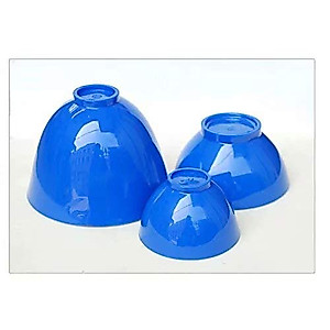 ALKITA 4 PCS Dental Lab Rubber Mixing Bowls Flexible Silicone Bowls Color Blue