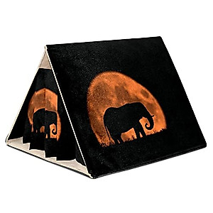 RATGDN Small Pet Hideout Elephant Hamster House Guinea Pig Playhouse for Dwarf Rabbits Hedgehogs Chinchillas
