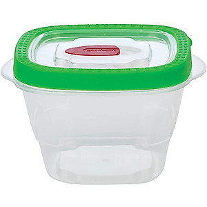 Hansi Naturals goodcook Flex Trim Food Storage Clear Containers with Vented Colored LIds, 16 Piece Value Pack