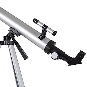 60mm Mirror Refractor Telescope – Aluminum Stargazing Optics with Tripod for Beginner Astronomy and STEM Education for Kids and Adults by Hey! Play!